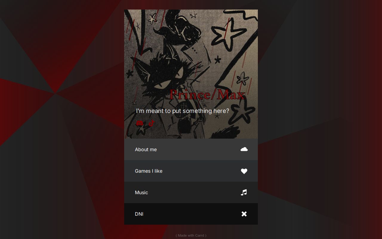 prince.m.a.x's carrd